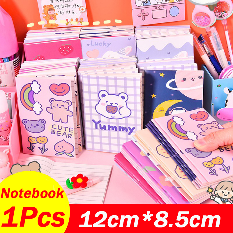 1Pcs Mini Notebook Cute Small Notebook Cartoon Note Memo Student ...