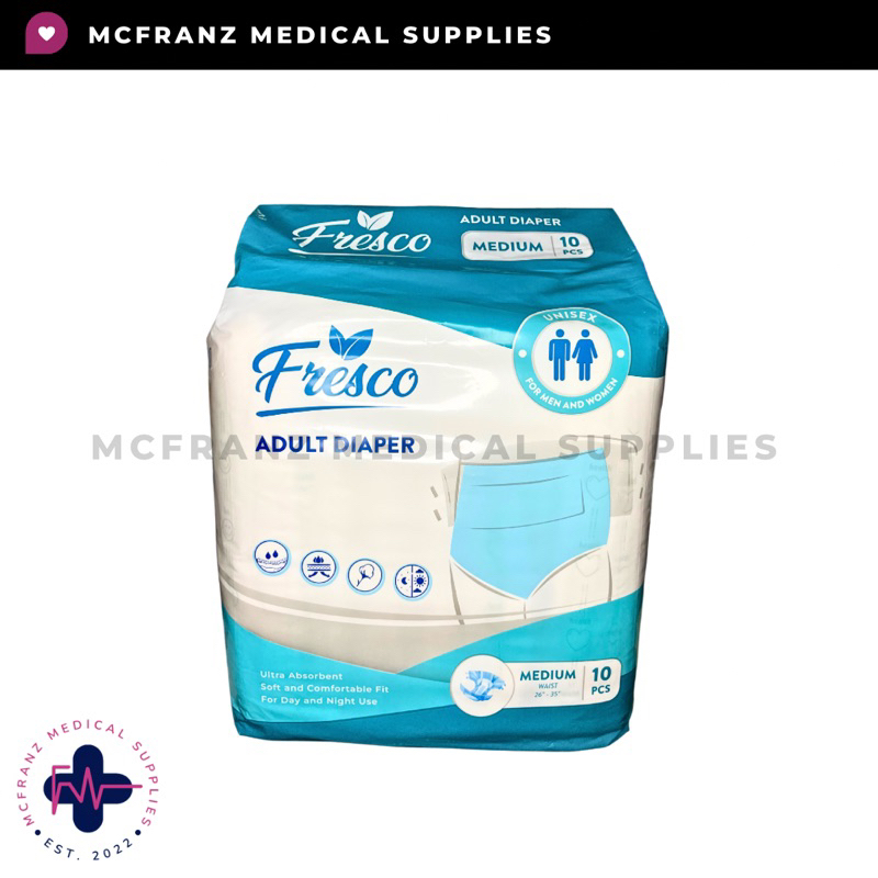 Fresco Adult Diaper (Tape Type) Sold per Pack | Shopee Philippines