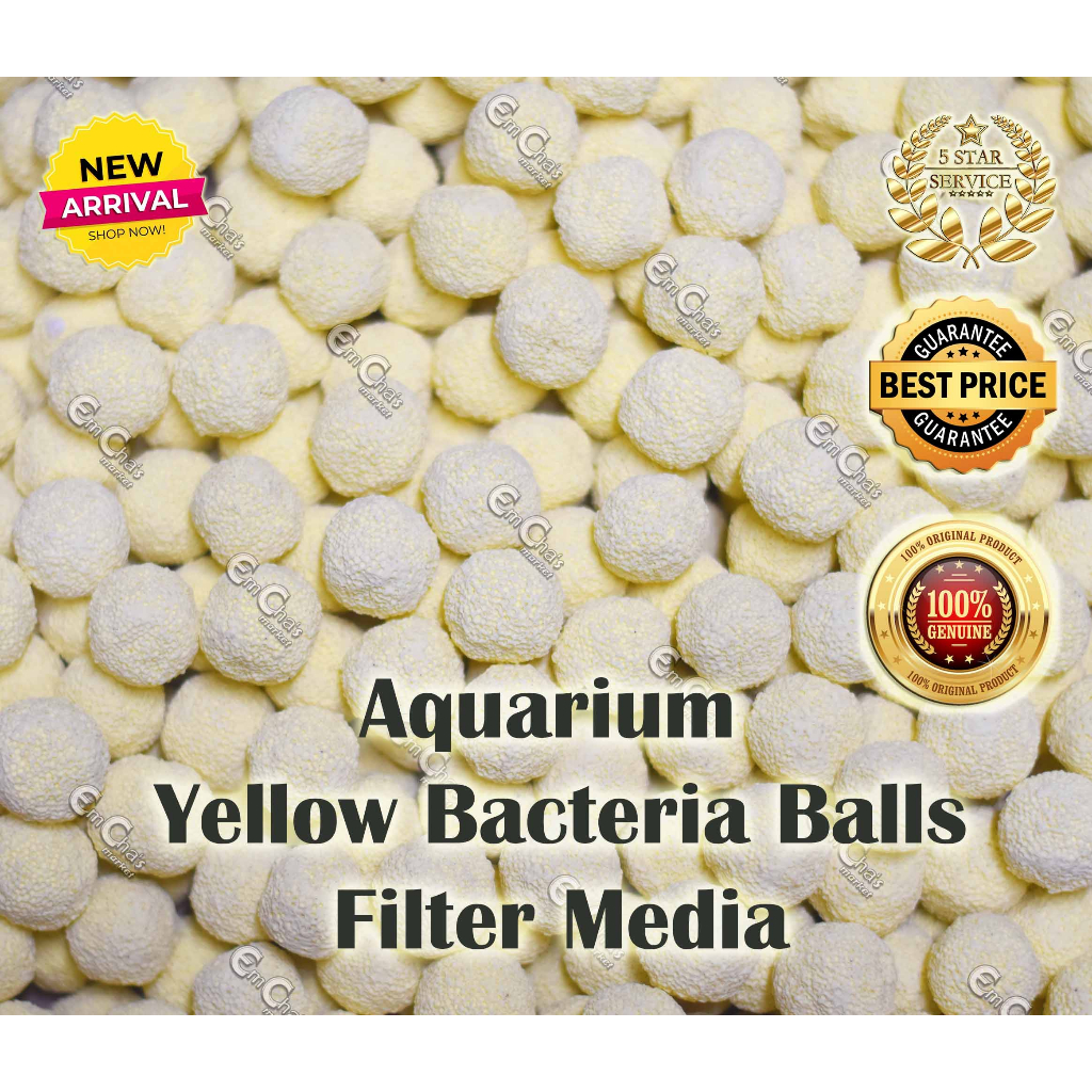 JTC 250g Aquarium Yellow Bacteria Balls -Sakto Size- Stronger Bacteria ...