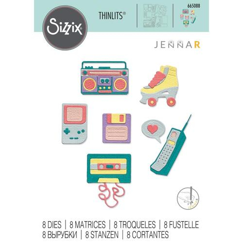 Sizzix Thinlits Die Set 8PK - Retro Throwback | Shopee Philippines