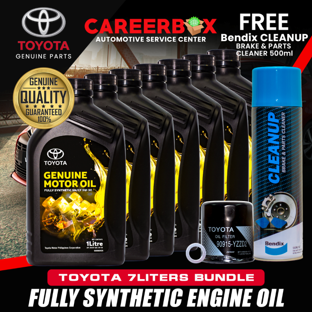 Toyota Genuine Fully Synthetic Engine Oil 5w30 For Diesel Engine 7 ...