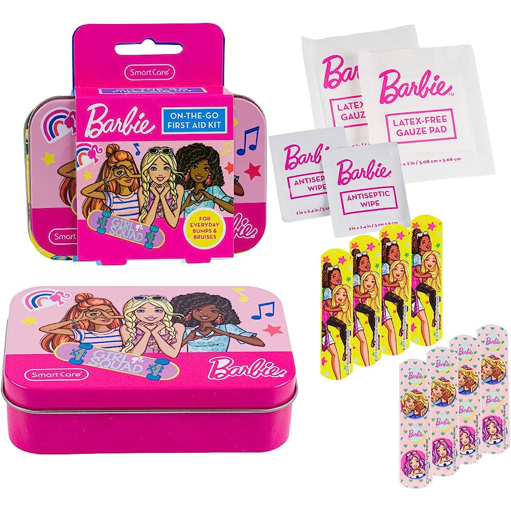 Smart Care Barbie Girls Squad On-The-Go First Aid Kit for Everyday ...