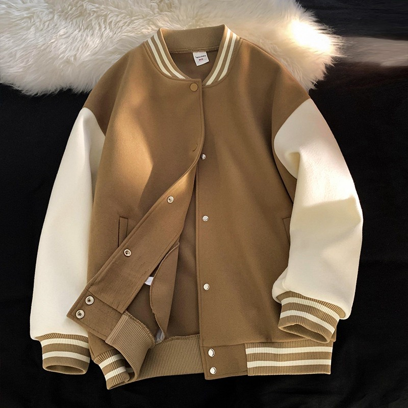 Varsity Bomber Baseball Jacket Bone Korean Jersey Jacket For Men ZWEPK ...