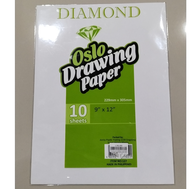 LINLAN NEW COD DIAMOND OSLO DRAWING PAPER 10 SHEETS NO.127 | Shopee ...