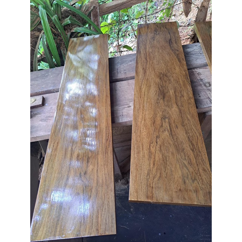 Magkuno Wood Planks Tiles 1x8x4ft (tiles) | Shopee Philippines