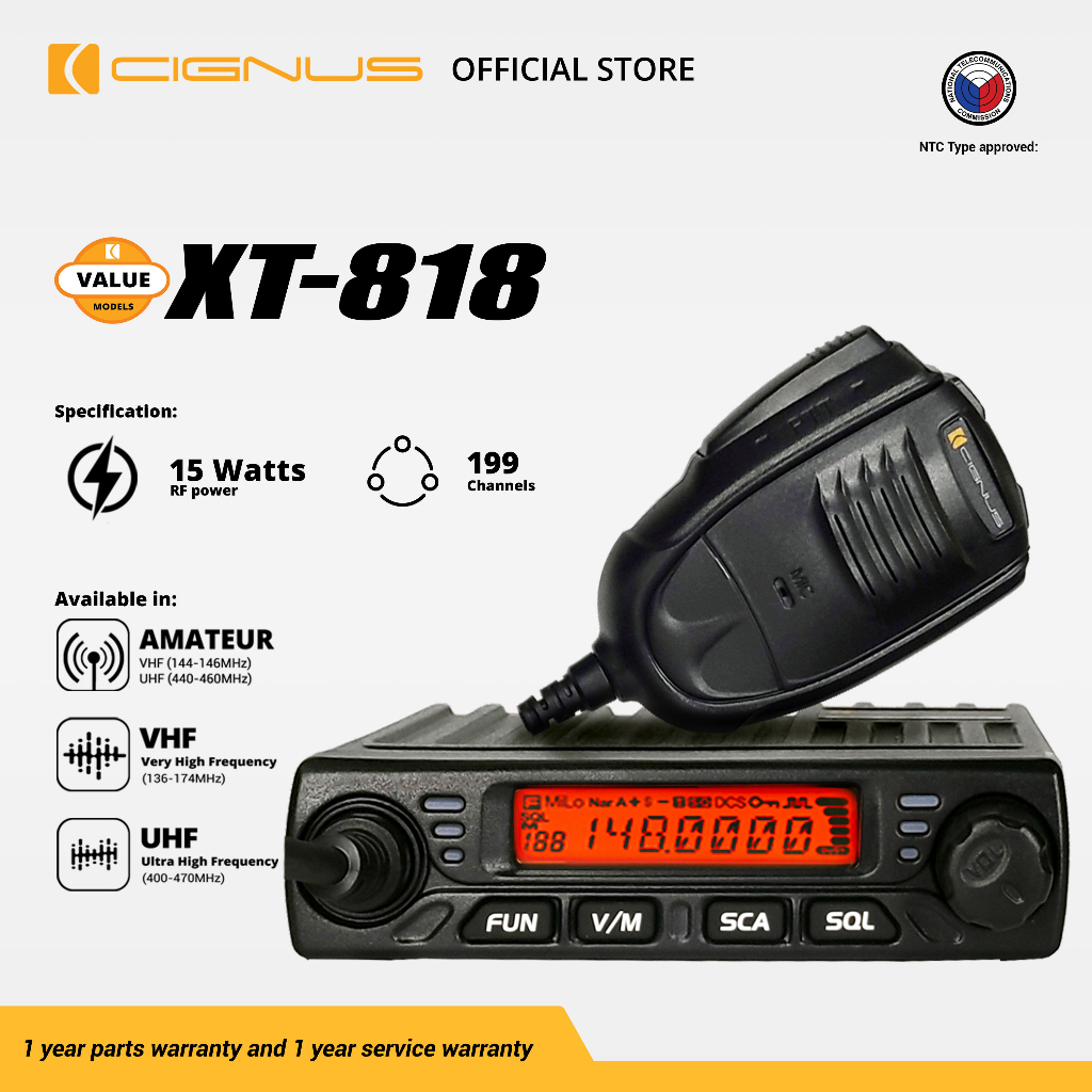CIGNUS XT-818 BASE RADIO | Shopee Philippines
