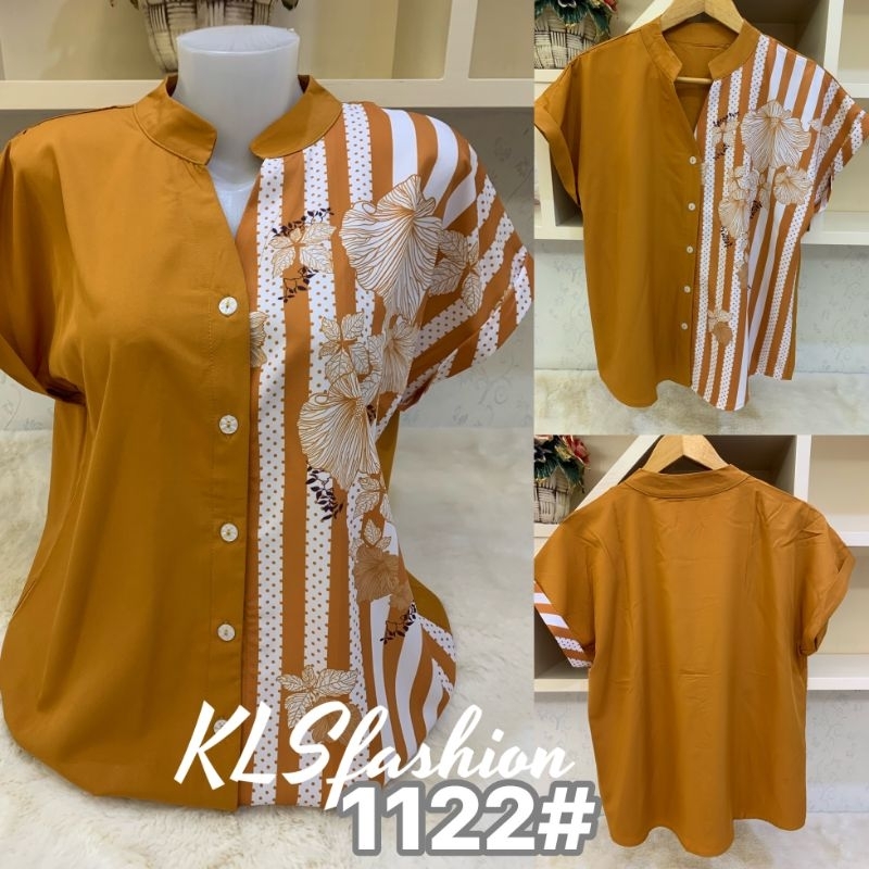 Bangkok fashion Floral and striped print Batwing sleeve shirt 1122# A | Shopee Philippines