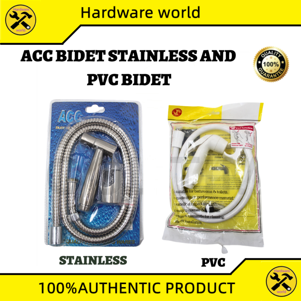 BATHROOM BIDET HAND BIDET SPRAYER STAINLESS/PVC SET | Shopee Philippines