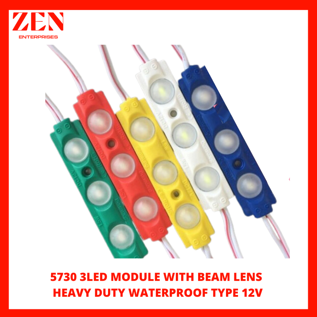 SOLD PER PAD (20pcs) LED Module Waterproof 3LED 5730 with Dome Lens ...