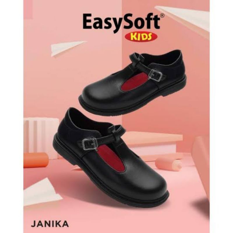 EasySoft JANIKA Black Formal School Shoes for Kids | Shopee Philippines