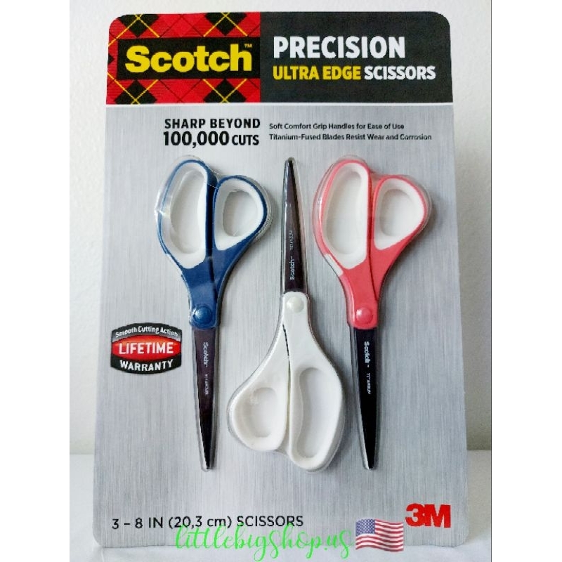 3M Scotch Precision Ultra Edge Scissors | Shopee Philippines