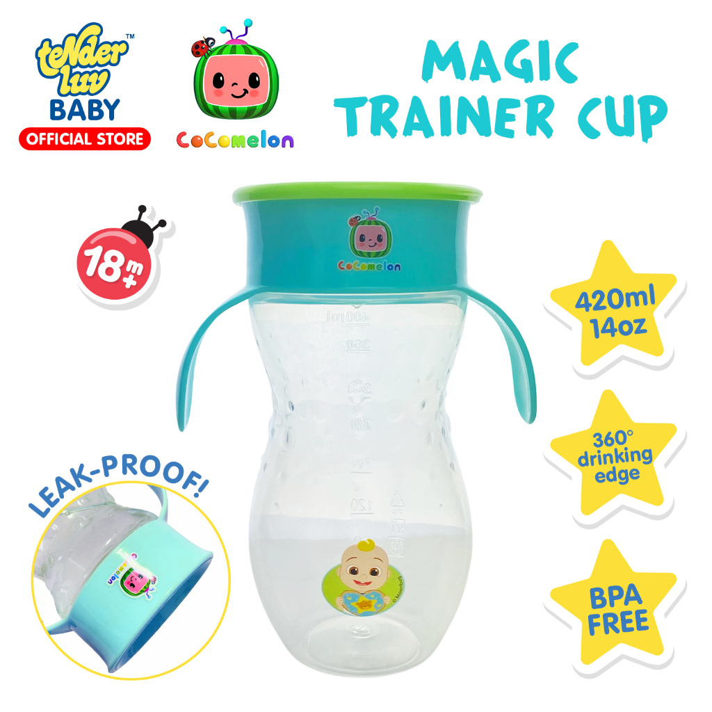 CoComelon 14oz Baby Sippy Cup Trainer Cup Learner Cup Large Magic Cup ...