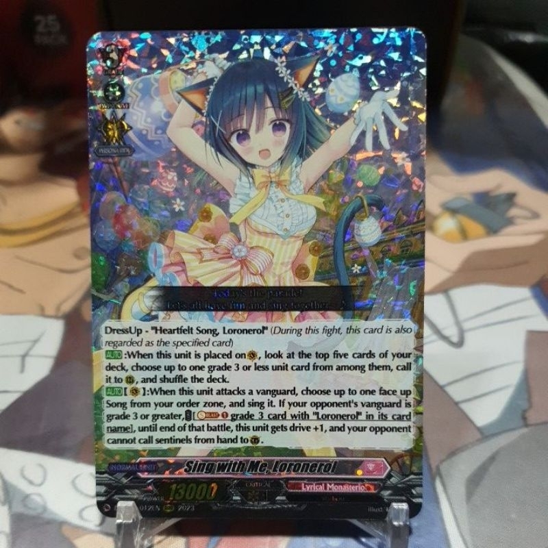 SING WITH ME, LORONEROL RRR DSS05 CARDFIGHT VANGAURD | Shopee Philippines