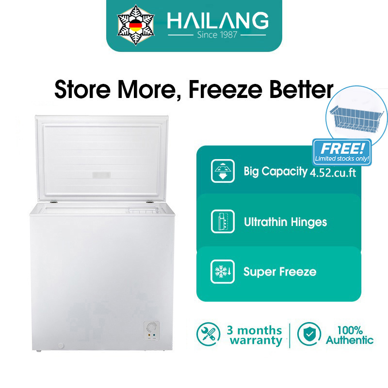 HAILANG 4.52 Cu Ft Household Refrigeration Energy-Saving Large-Capacity ...