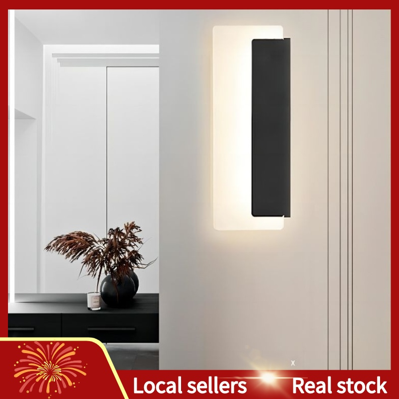 Led Minimalist Wall Lights Tricolor Bedroom Wall Lamp Nordic Stairs ...