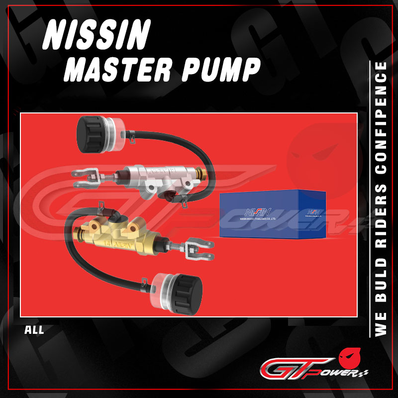 NISSIN REAR MASTER PUMP UNIVERSAL XRM / RAIDER SILVER / GOLD REAR BRAKE ...