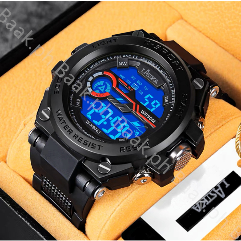 Lasika Sports LED Waterproof Digital Watch For Men Relo H-W9043 ...