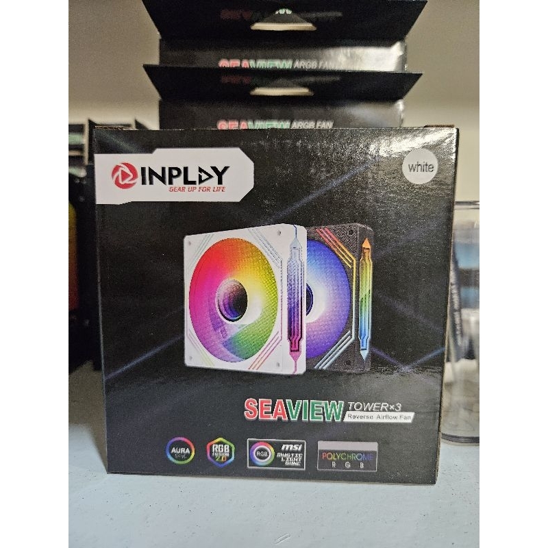 Inplay Seaview Tower X1 & X3 (Sinlge & Triple) 120mm ARGB Case Fans ...