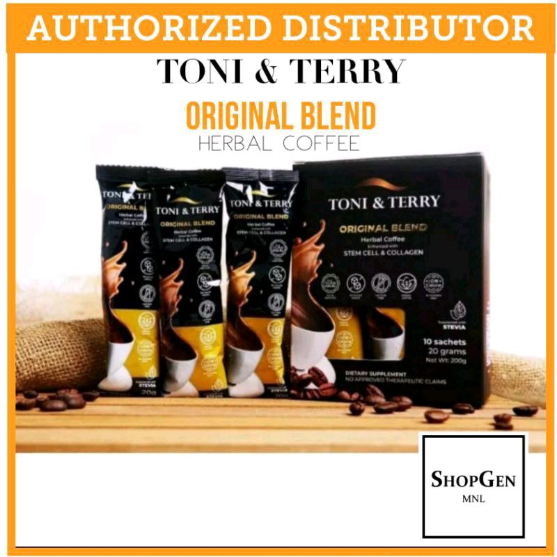 TONI & TERRY Original Blend Herbal Coffee (10 sachets) | Shopee Philippines