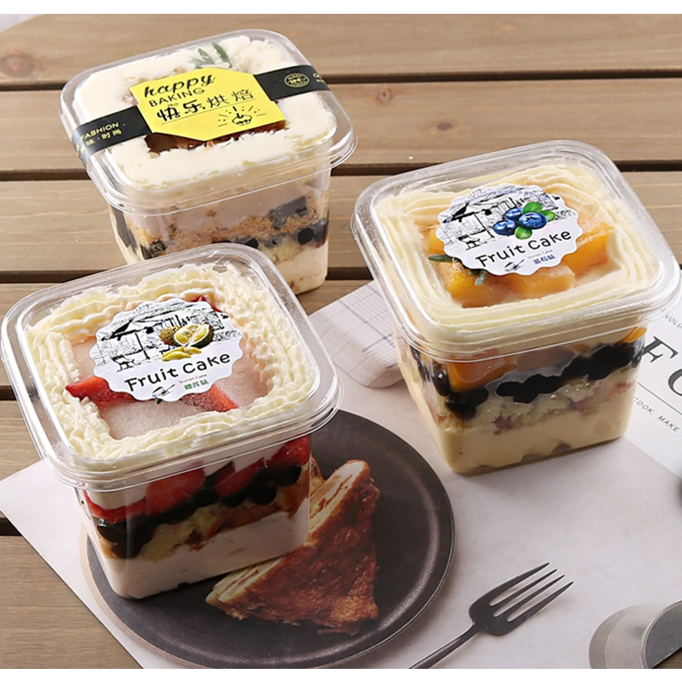 10pcs Square Deli Container / Dessert Container | Shopee Philippines