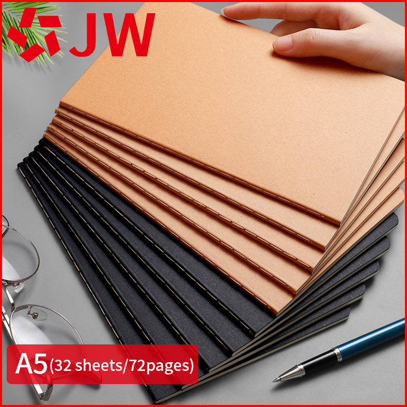 JW A5 Notebook Line Black/Khaki Notebooks 36sheets 72pages COD | Shopee ...