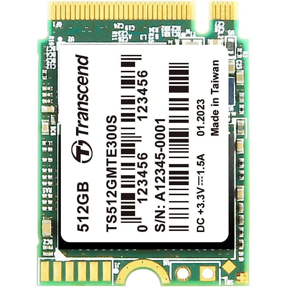 TRANSCEND 512GB / 1TB M.2 2230 SSD PCIe Gen3x4, NVMe, 3D TLC, DRAM-less for Steam Deck MTE300S ...