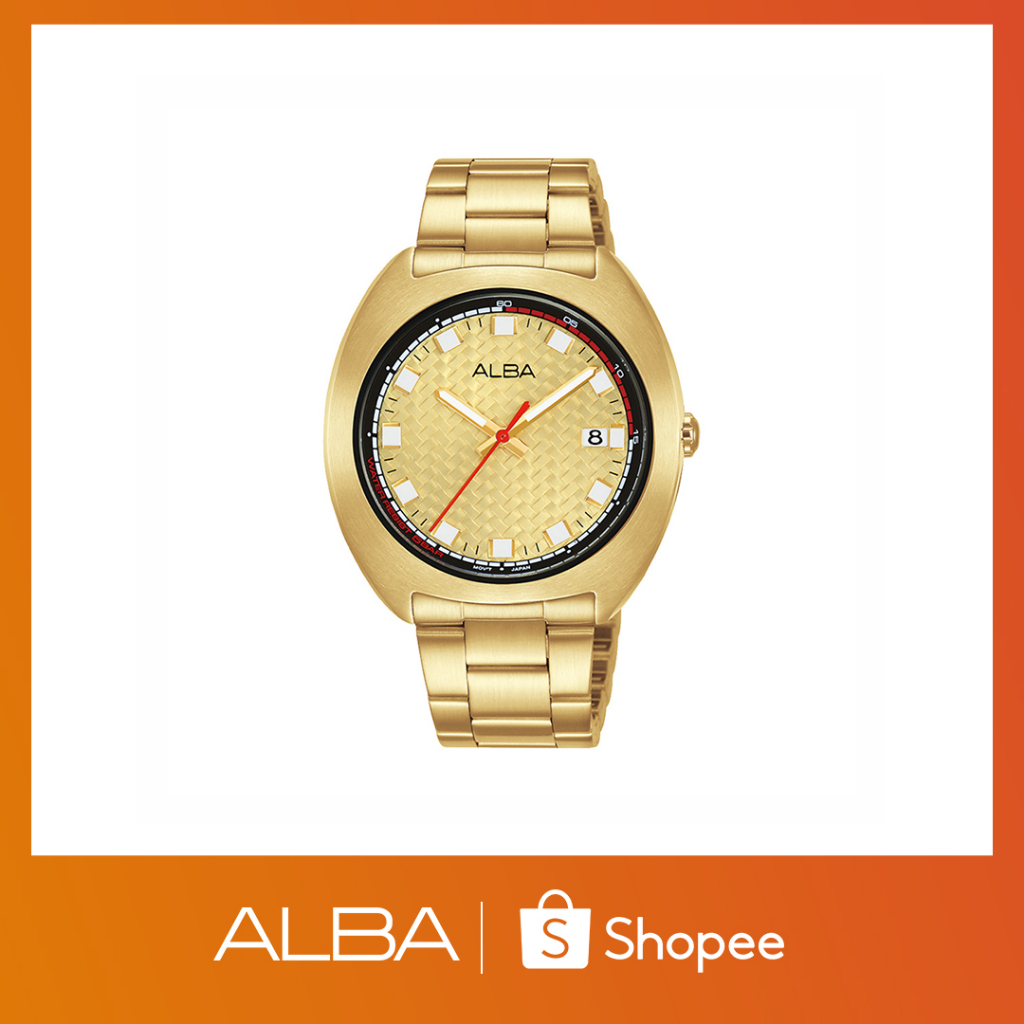 ALBA Philippines Gold Dial Stainless Steel Strap AS9K80X1 Quartz Men's ...
