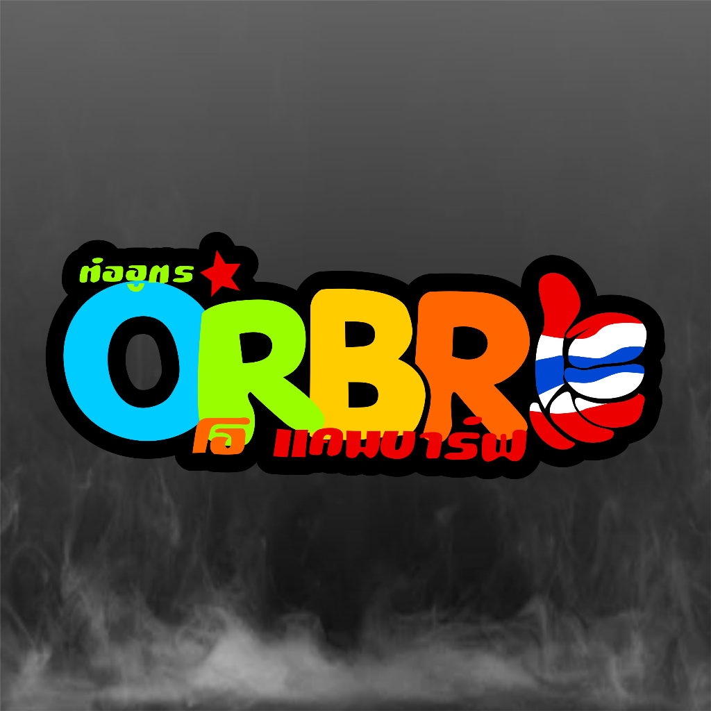 ORIGINAL THAI ORBR printed decal waterproof for car , motorcycle and ...