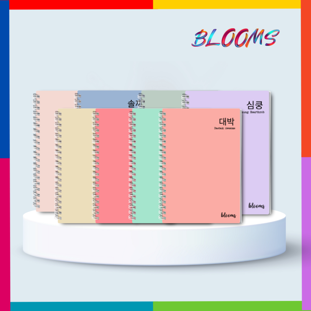 KOREAN BLOOMS High Quality Notebook Stationery High School Notes Quotes ...