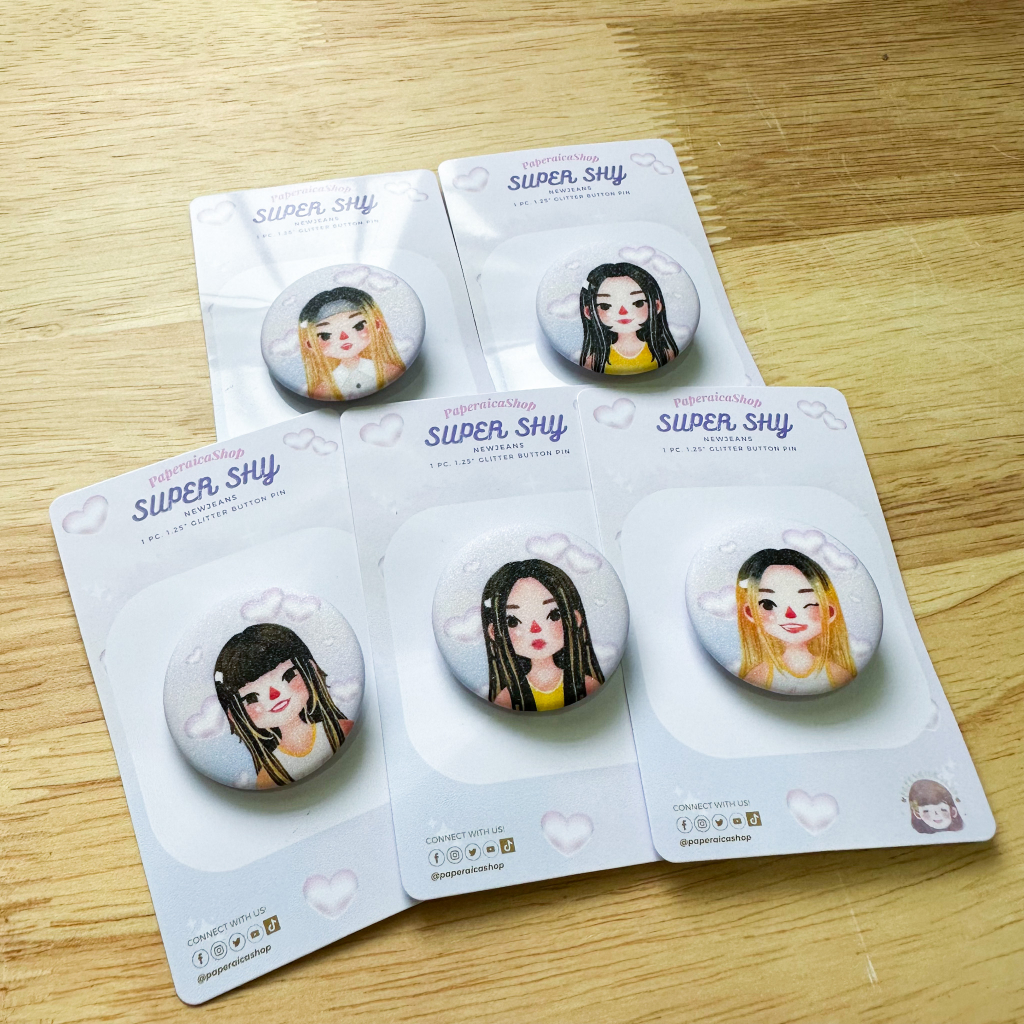 NewJeans Super Shy Button Pins, New Jeans Button Pins | FBP020 ...