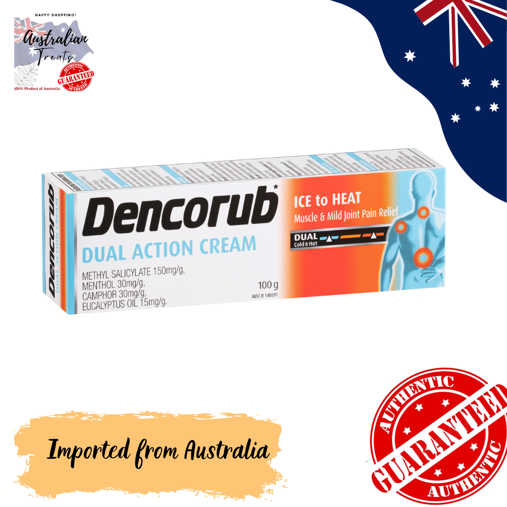 Dencorub Dual Action Pain Relieving Cream 100g | Shopee Philippines