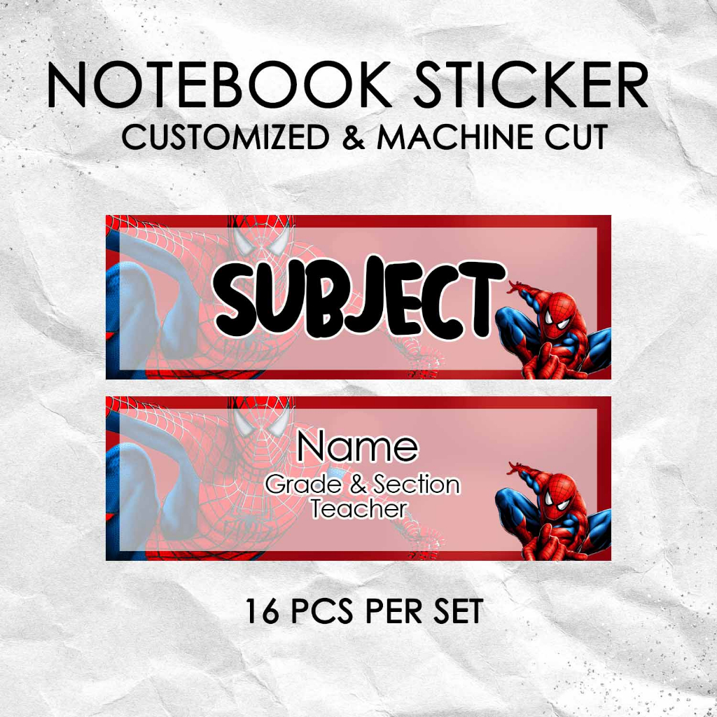 Notebook Stickers Subject, Name, Grade & Section | Shopee Philippines