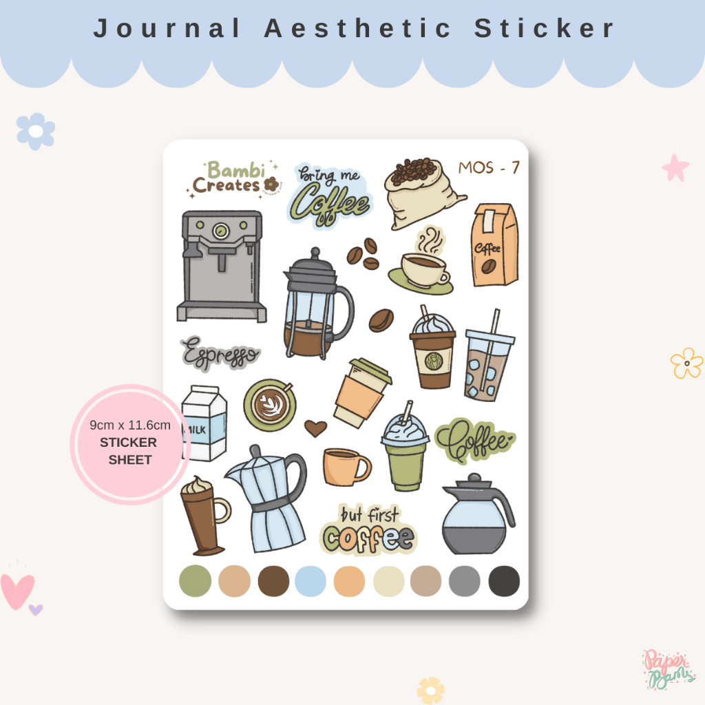 Planner Sticker Journal Aesthetic Sticker | Shopee Philippines