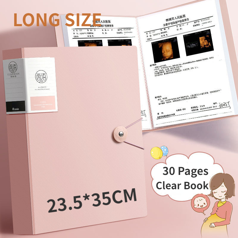 Long Folder File Organizer Clear Folder Presentation Book 30/60/80/100 ...