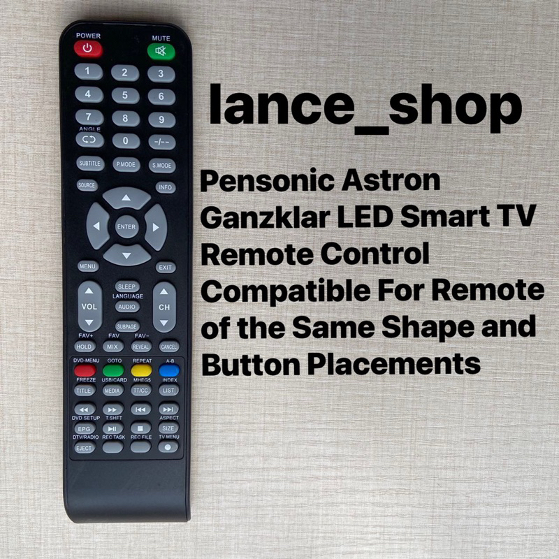 Astron Pensonic Ganzklar Smart TV Remote | Shopee Philippines