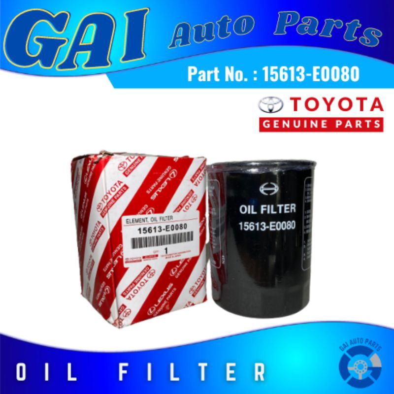 Oil Filter for Toyota Dyna, Ace Truck, Coaster, Quick Delivery (15613-E0080) Genuine Parts ...