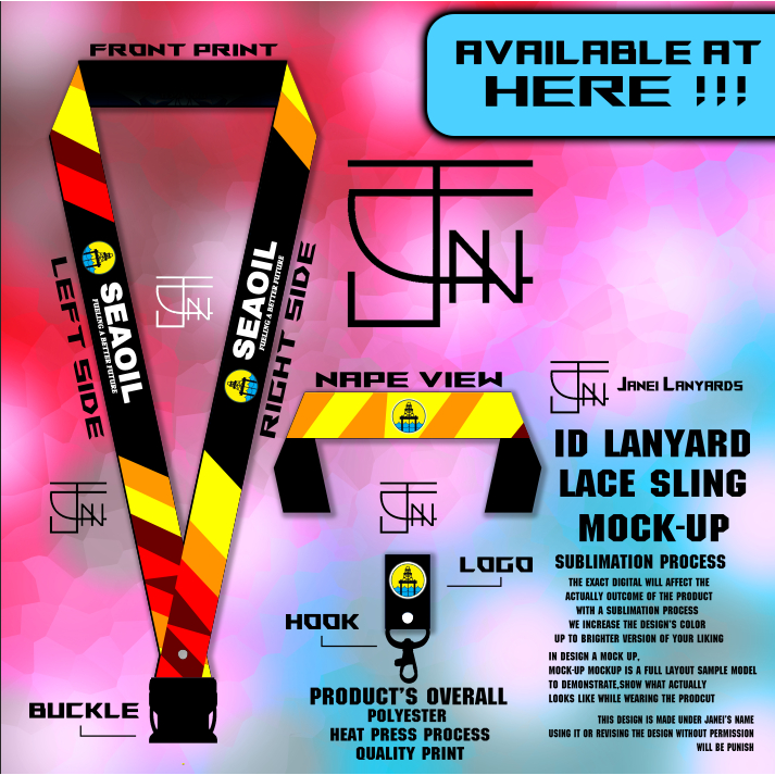 Seaoil | ID Lace Lanyard with Customized Design | Shopee Philippines
