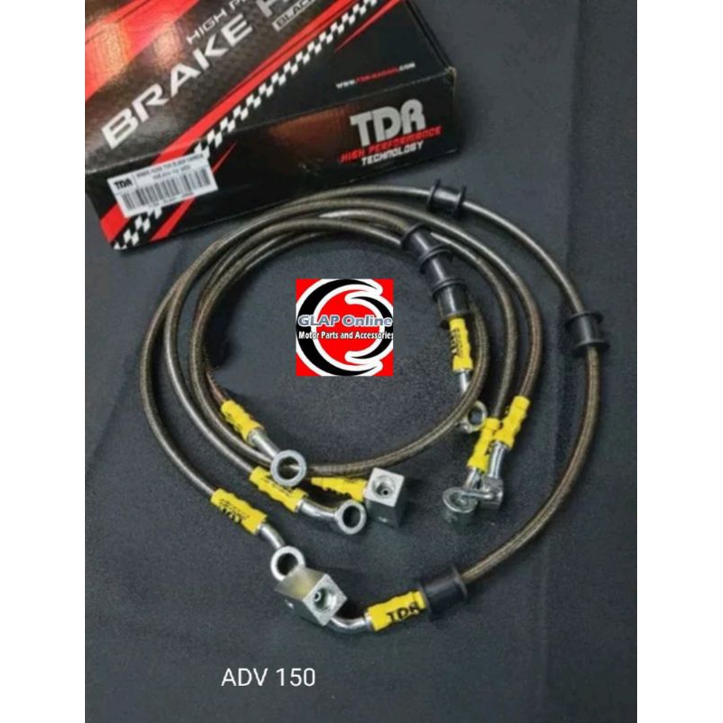 ORIGINAL TDR BRAKE HOSE SET NMAX ABS/NMAX NON ABS/ AEROX ABS/ YAMAHA R3 ...