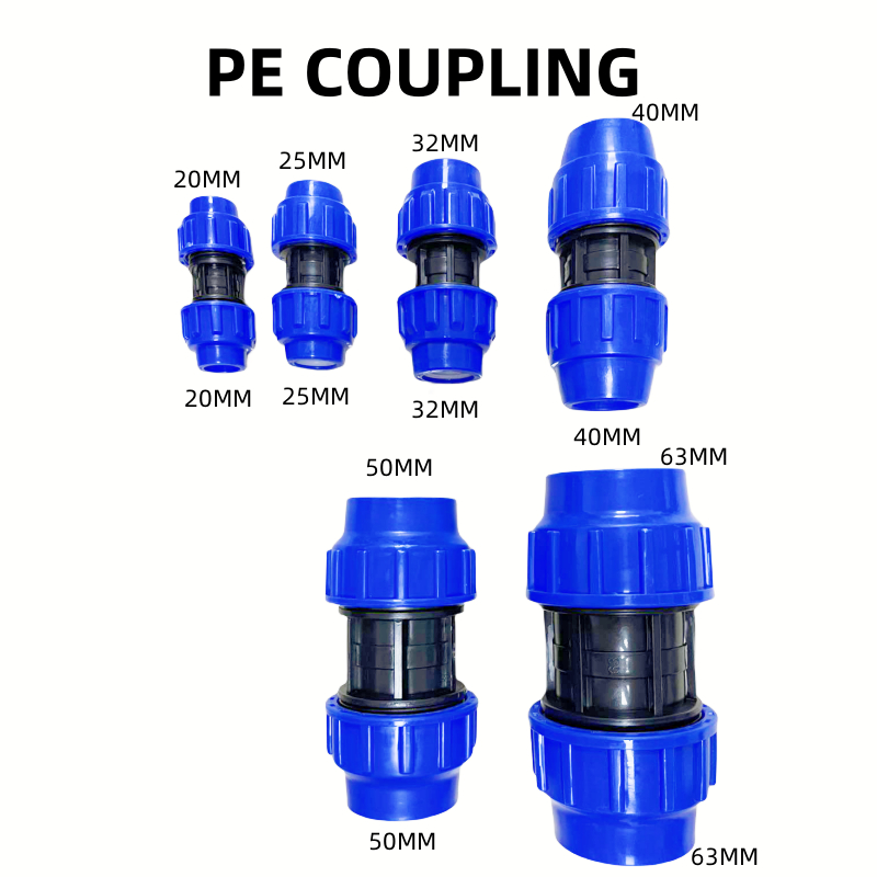 PE Compression Fittings 1/2" 3/4" 1" hdpe pvc pipe elbow tee coupling valve female male | Shopee ...