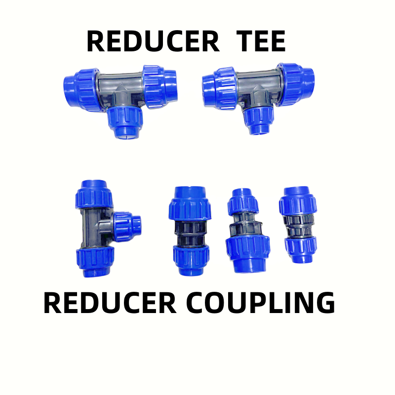 PE Compression Fittings reducer hdpe pvc pipe elbow tee coupling valve female male | Shopee ...