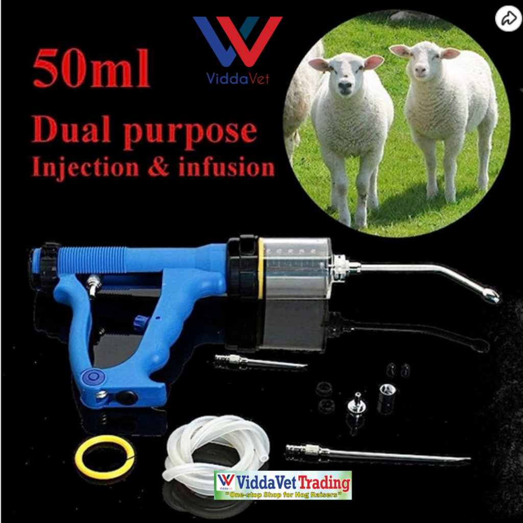 Viddavet Oral drencher syringe drench gun for cattle 50 ml drenching ...