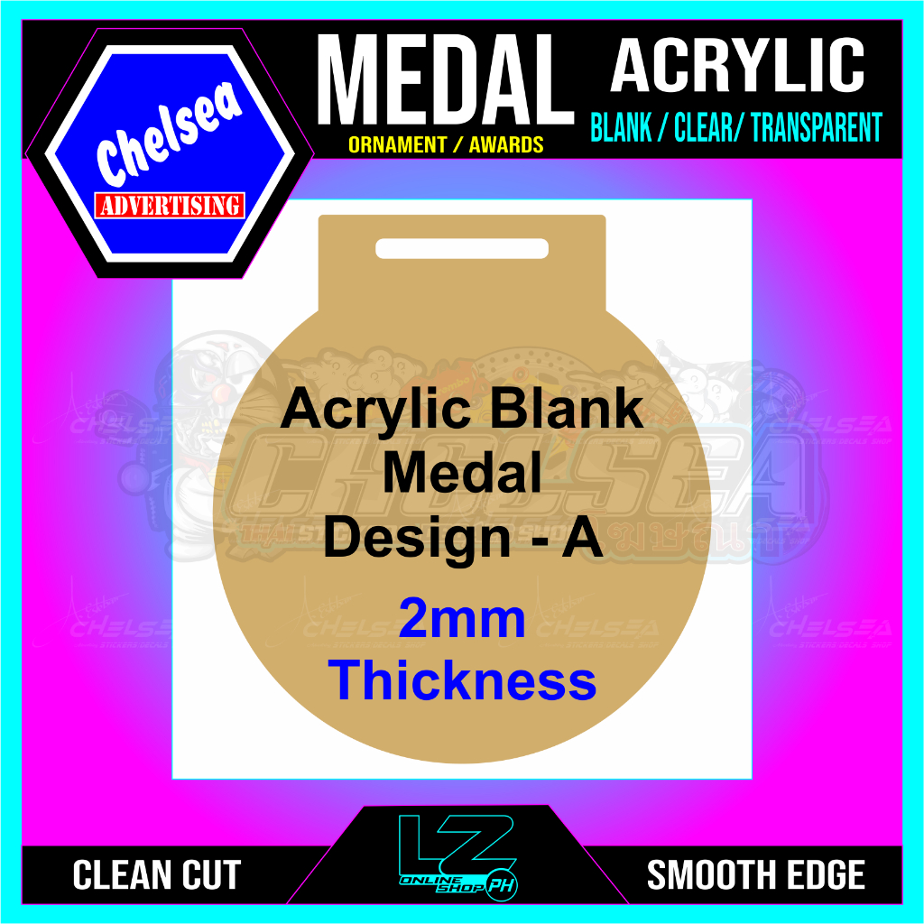 Acrylic Blank, Medal Clear, Transparent, Ornament Blank 3mm / 2mm ...