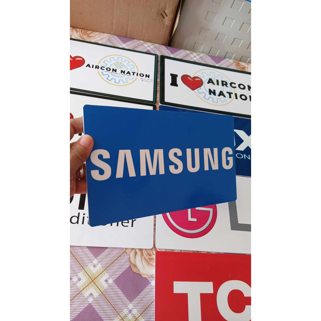 Signages on Sintra Board 9x5 inches Flat type or with Stand | Shopee ...