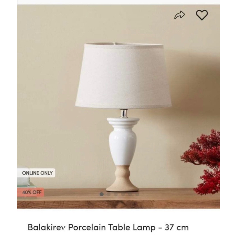 HomeCentre UAE Porcelain Table Lamp | Shopee Philippines