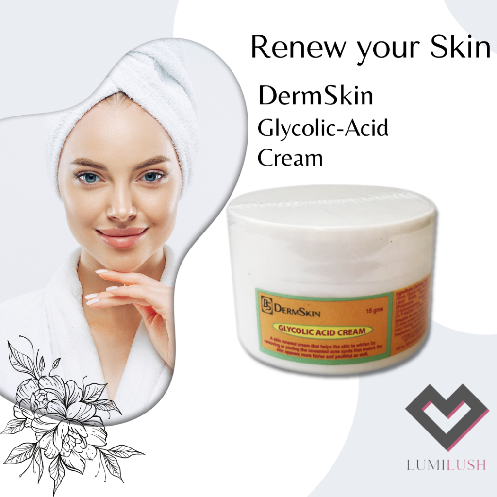 Derm Skin Glycolic Acid Cream 15g / Glycolic Cream 6% 10g Topical Anti ...