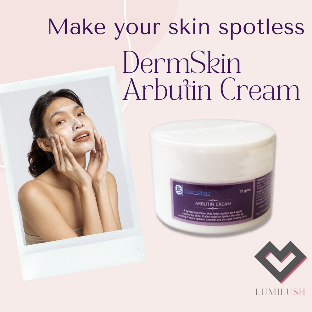 Derm Skin Arbutin Cream 15g or Arbutin 2% 10g Lighten acne dark spots ...