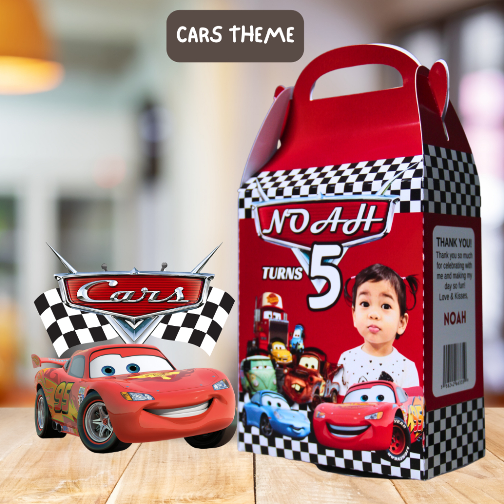 Cars theme lootbox lootbag customized personalized | Shopee Philippines