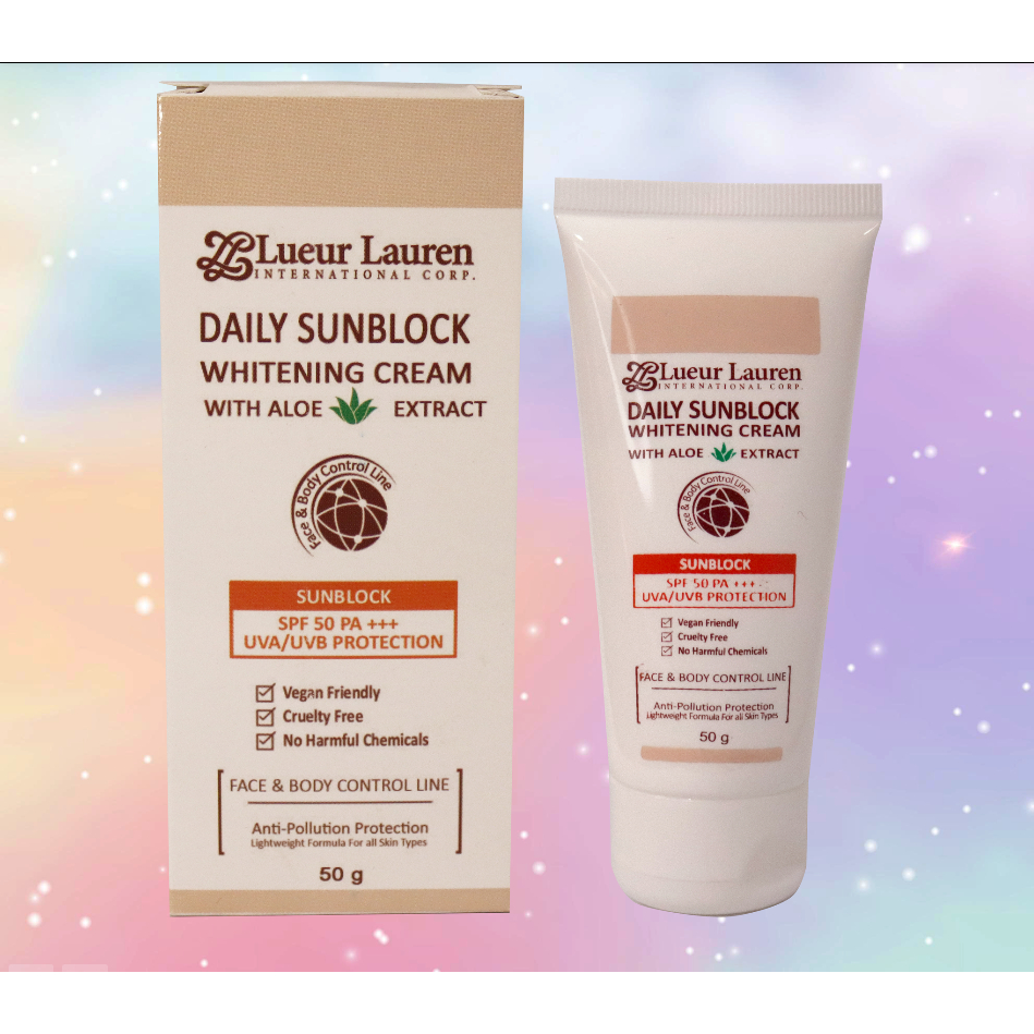 LUEUR LAUREN DAILY SUNBLOCK WHITENING CREAM | Shopee Philippines