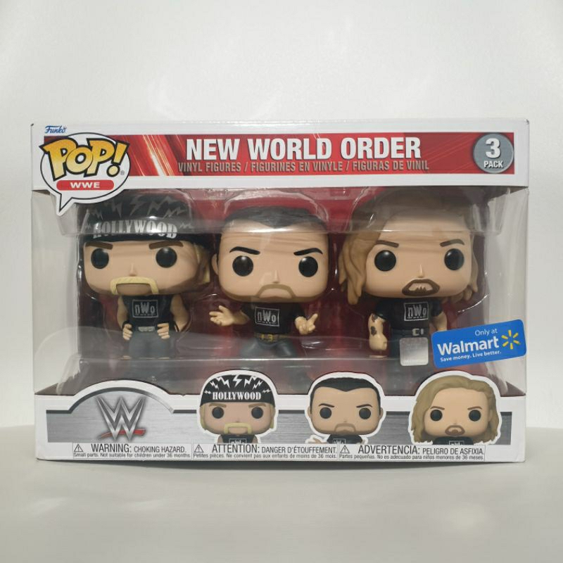 NEW WORLD ORDER Hulk Hogan Scott Hall Kevin Nash WWE Walmart Exclusive ...