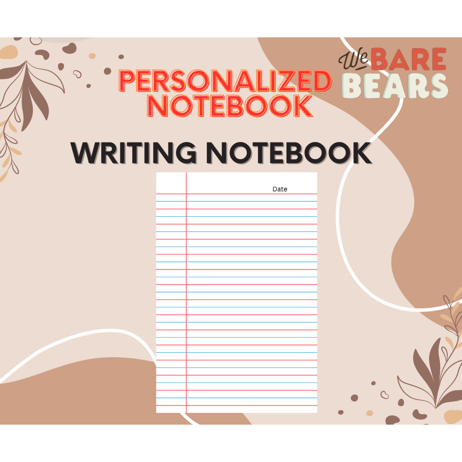 Customized We Bare Bears Notebooks with phototop - per piece | Shopee ...